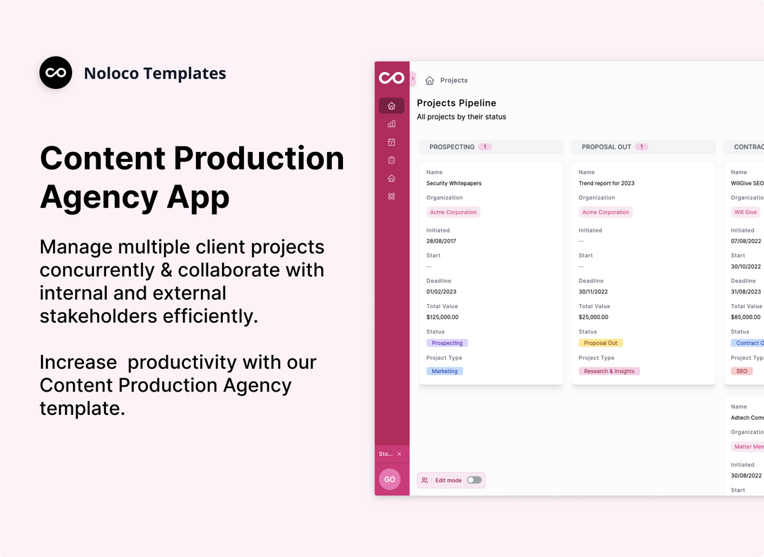Noloco Templates - Build your internal tool with a ready-made template Noloco Templates - Build your internal tool with a ready-made template
